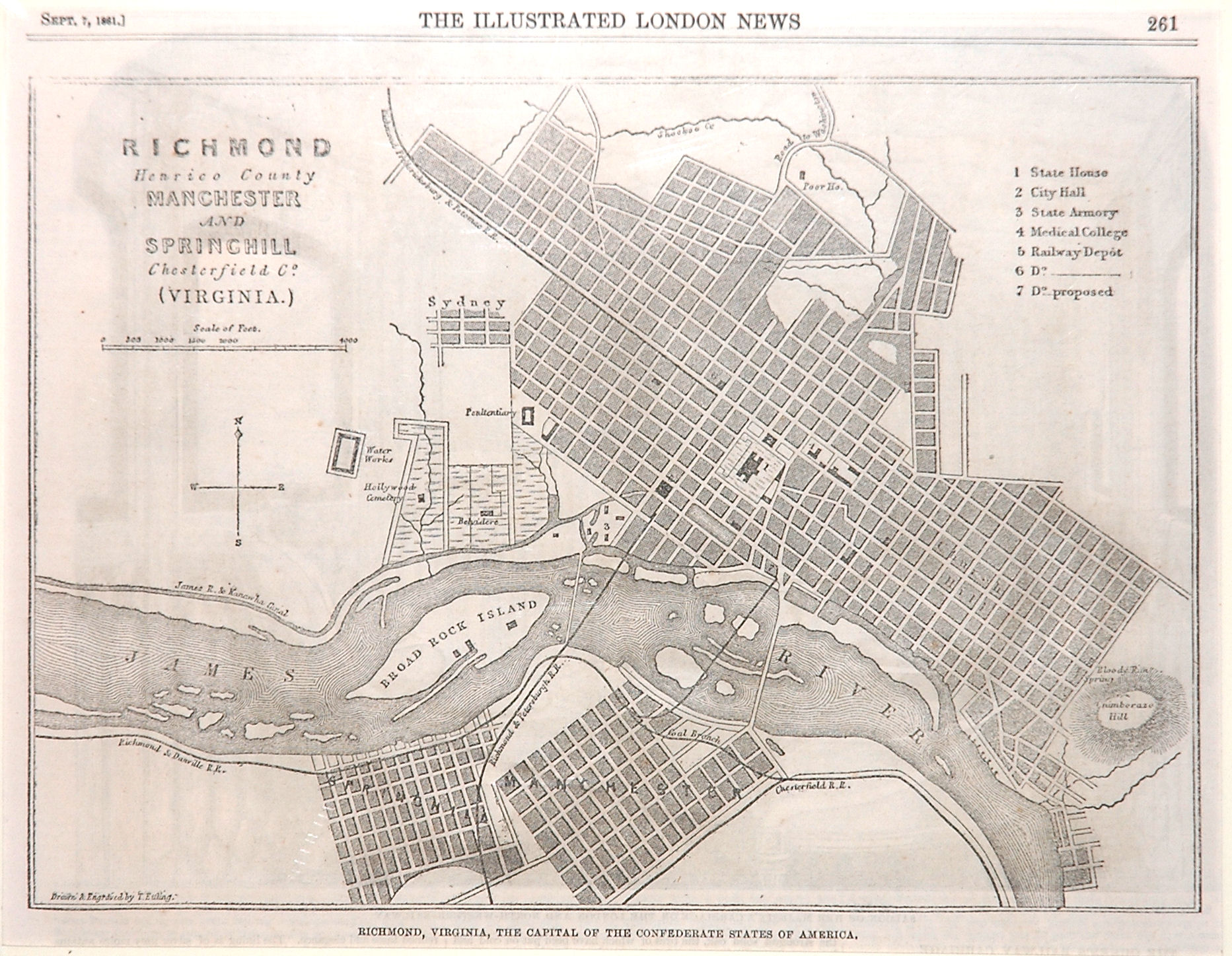 RICHMOND, VIRGINIA AND THE AMERICAN CIVIL WAR - Luke A Vavra Rare Maps ...