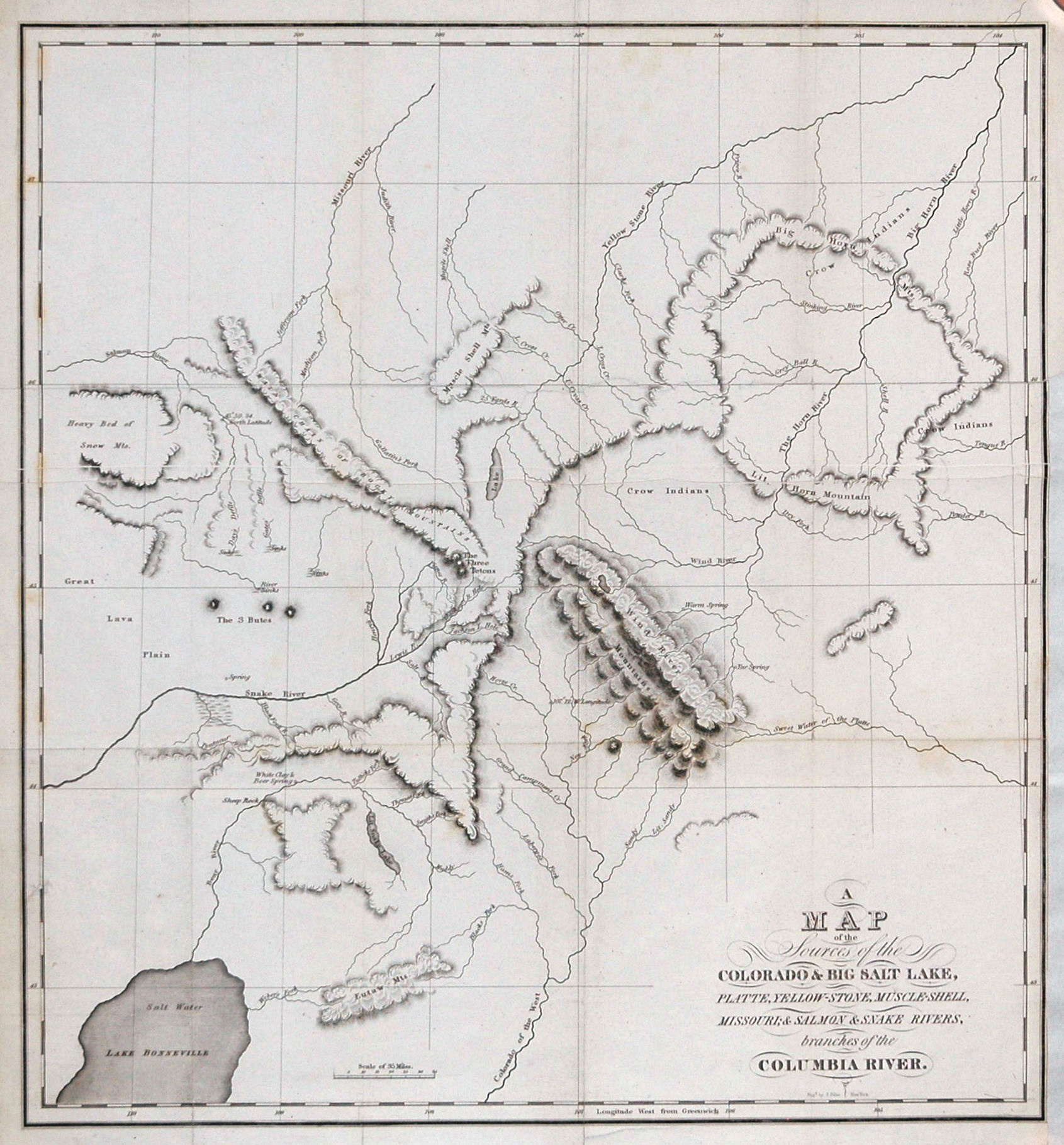 BONNEVILLE’S MAP OF THE INTERMOUNTAIN WEST - Luke A Vavra Rare Maps And ...
